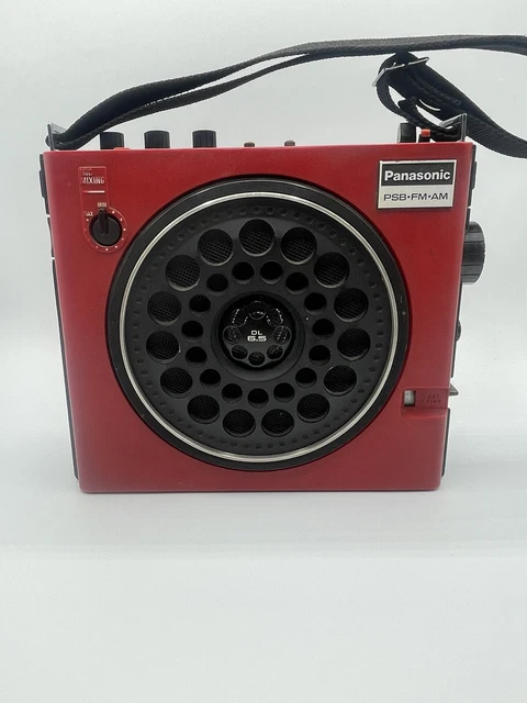 PANASONIC MODEL RF-888C PSB-FM-AM 3 Band Radio, RED “Rare Colour” $220. ...