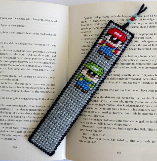 SUPER MARIO, LUIGI. Handmade bookmark. Secret Santa, Birthday, Book ...