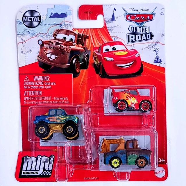 DISNEY PIXAR CARS Road Trip Lightning McQueen, Mater Mini Racers - OPEN ...