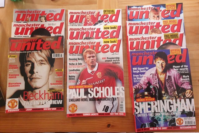 MANCHESTER UNITED OFFICIAL football magazines £15.49 - PicClick UK