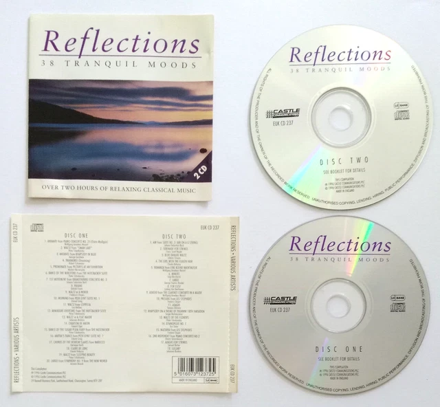 CD REFLECTIONS RELAXING Classical Music Tranquil Moods Uk 1996 Compact ...