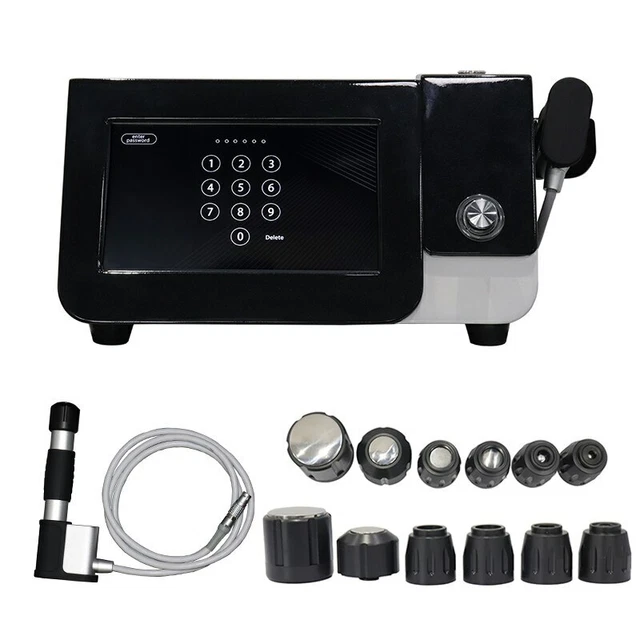 SHOCKWAVE THERAPY MACHINE Pneumatic Shock Wave Body Pain Relief ED ...