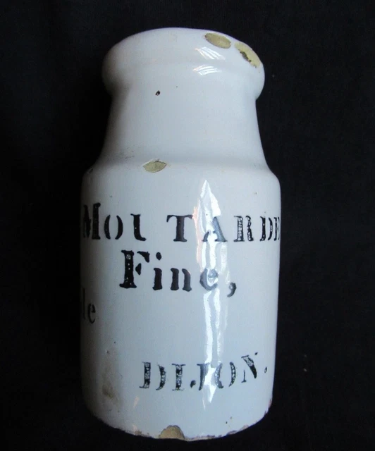 RARE ANCIEN POT à MOUTARDE FINE DE DIJON debut 19 eme moutardier ...