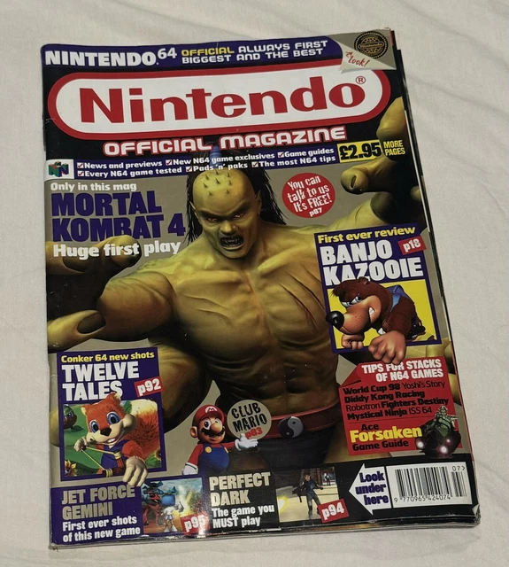NINTENDO MAGAZINE OFFICIAL Issue 70 - August 1998 Mortal Kombat Very ...