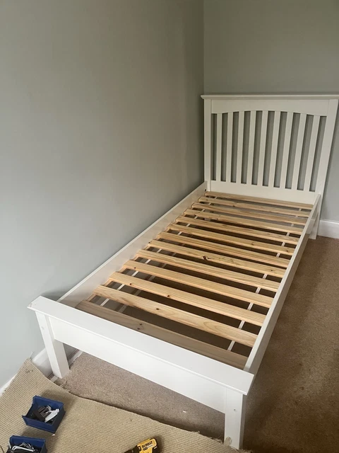 MARKS AND SPENCER White Bed Frame Single Hastings Range £37.12 - PicClick UK