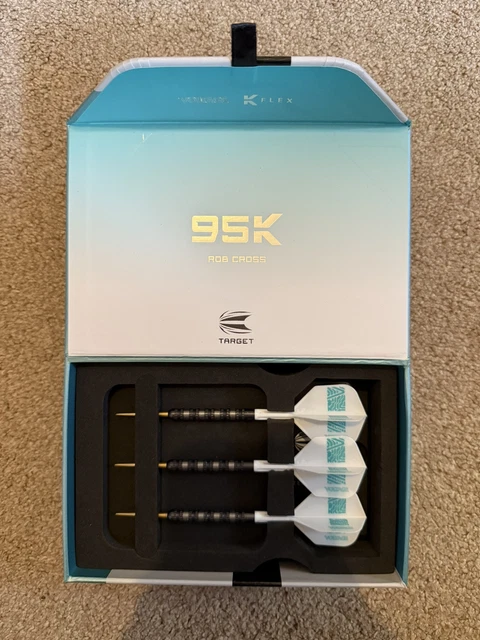 TARGET ROB CROSS 95K Steel Tip Swiss Point 21g Darts - 95% Tungsten £99 ...