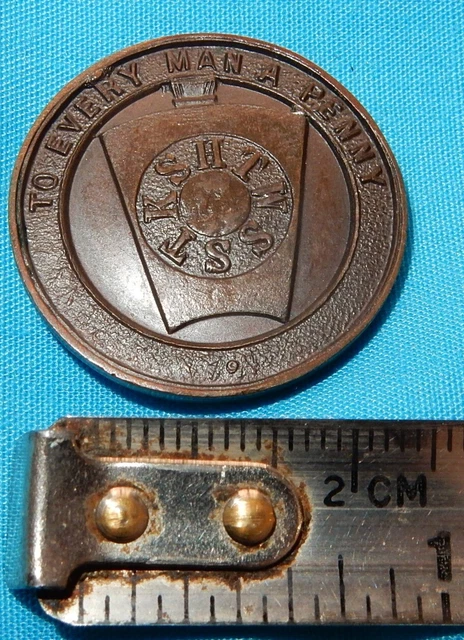 VINTAGE MASONIC MARK PENNY TOKEN THE LODGE ALLOA COIN No 69 SCOTLAND £8 ...