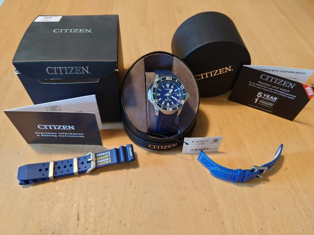 CITIZEN PROMASTER BLUE Rubber Strap 300m £98.00 - PicClick UK