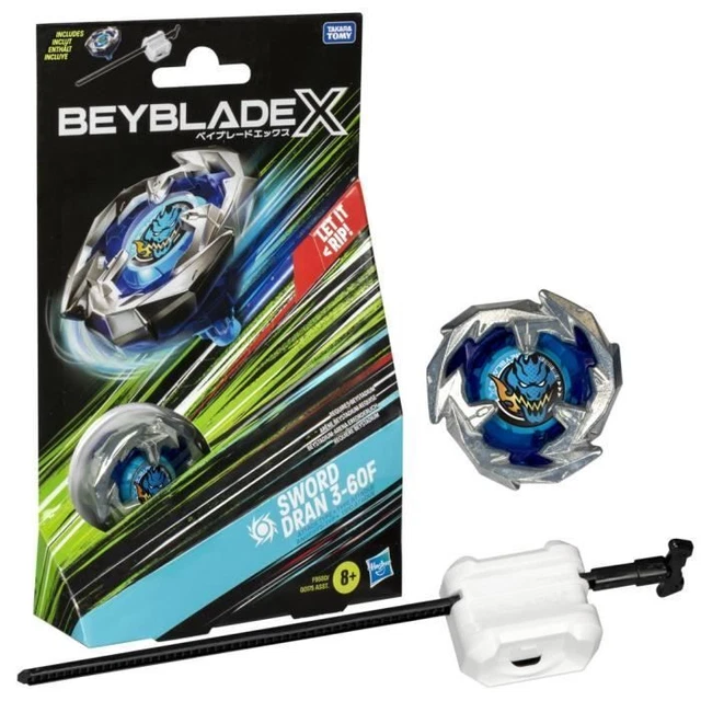 BEYBLADE X, STARTER Pack Sword Dran 3-60F avec toupie de competition a ...