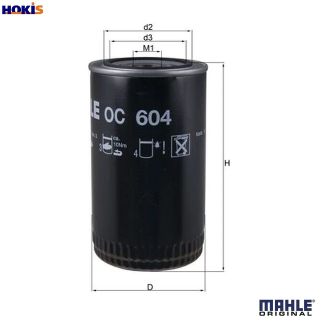 OIL FILTER OC 604 For Otokar Berkhof Daf Cf/65 Lf/45/55 Sb Temsa ...