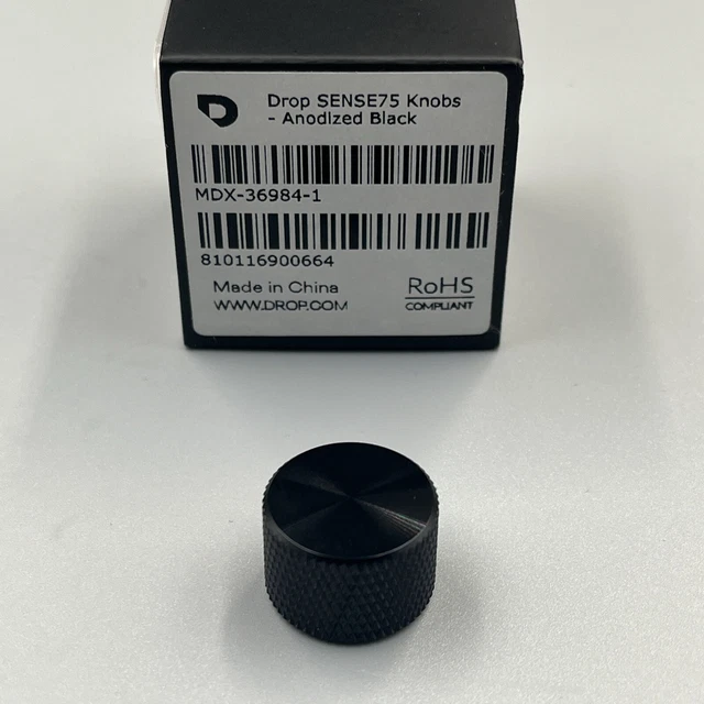 DROP SENSE75 ANODIZED Black Knob - Sleek, Premium Custom Keyboard ...