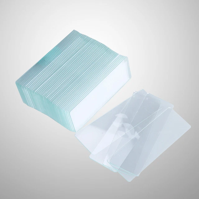 50 PCS GLASS Slide with Coverslip Slides for Microscope Square £17.89 ...