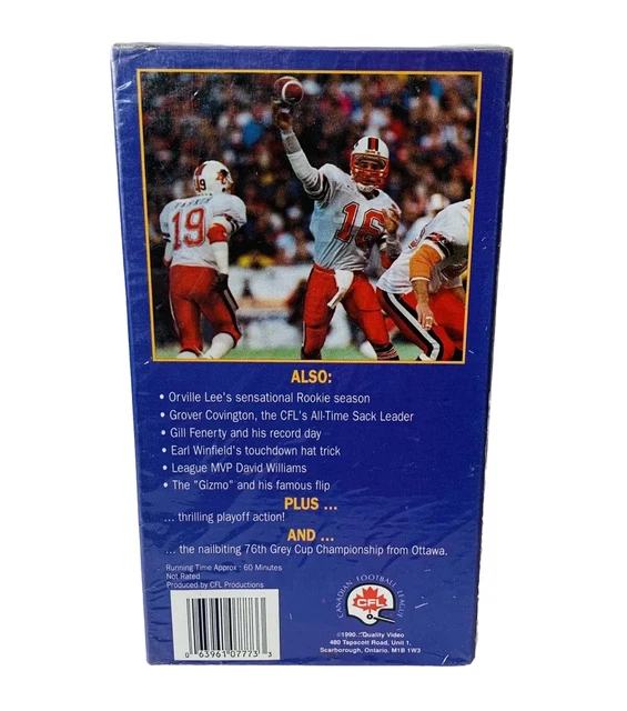 THE SPIRIT OF ‘88 VHS Tape CFL Football Highlights 1988 Grey Cup Winnipeg Sealed $54.45 ...