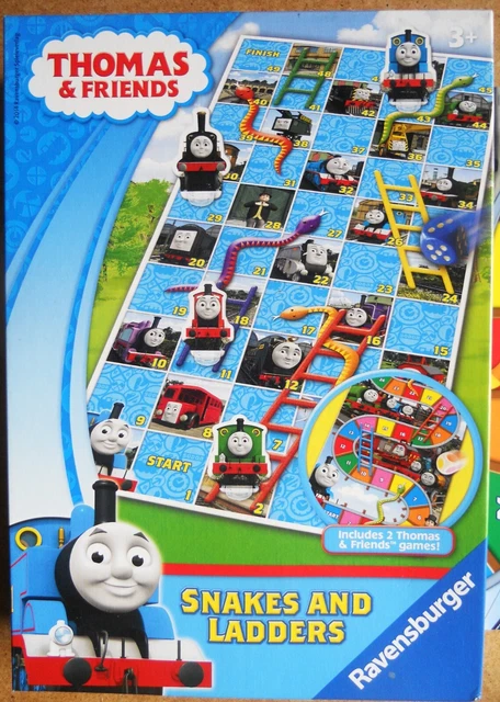 THOMAS AND FRIENDS Snakes and Ladders Family Board Game Ravensburger ...