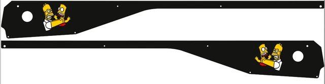 THE SIMPSONS RAILS armor style mod for Stern pinball machine 1848 $219. ...