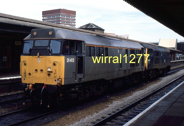 6X4 COLOUR RAILWAY photograph Class 31 31412/407 at Reading 07.89 £1.00 ...