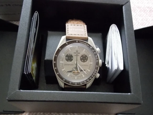 OMEGA X SWATCH Moon Watch Saturn New With Box Paper EUR 296,21 ...