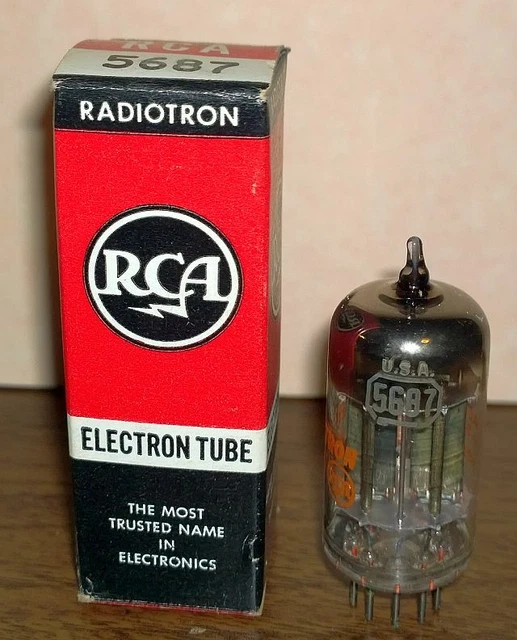 RCA 5687 NOS VINTAGE TUBE in ORIGINAL BOX - UNTESTED - 1960'S EUR 12,57 ...