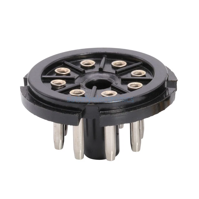5PCS 8PIN OCTAL Bakelite Tube Base Socket Saver Adapter for EL34 EL34 ...