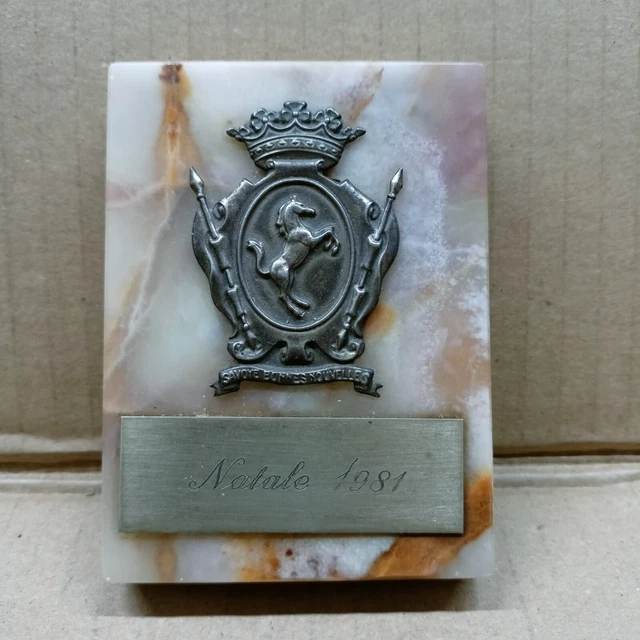 FERMACARTE IN MARMO 3° Reggimento Savoia Cavalleria - "Savoye Bonnes ...