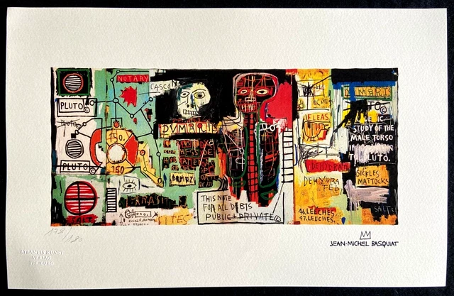 JEAN-MICHEL BASQUIAT LITOGRAFIA 1987-(Keith Haring Andy Warhol*Jackson Pollock] EUR 260,00 ...