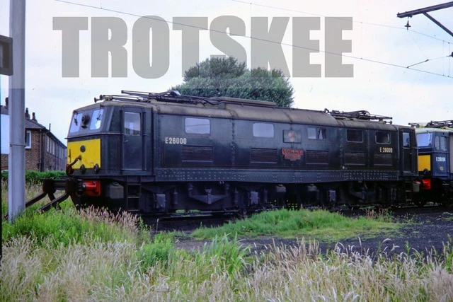 35MM SLIDE BR British Rail Electric Loco Class 76 E26000 Reddish 1967 ...