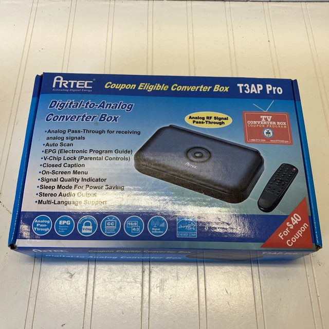 ARTEC DIGITAL TO Analog Converter Box With Controller T3AP Pro $19.00 ...