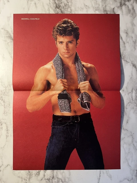 MAXWELL CAULFIELD SHIRTLESS Centerfold. Pinup from magazine ...