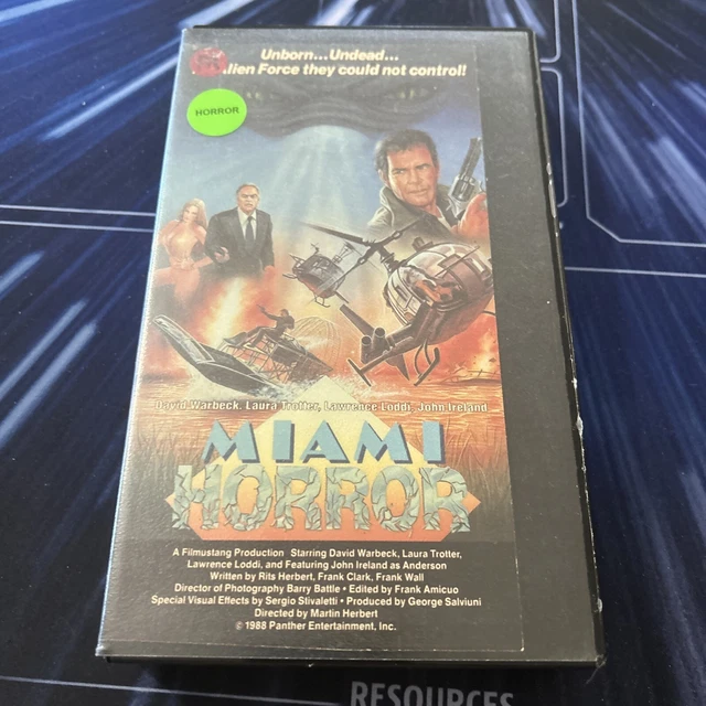 “MIAMI HORROR” — Original VHS in Rental Box £16.39 - PicClick UK