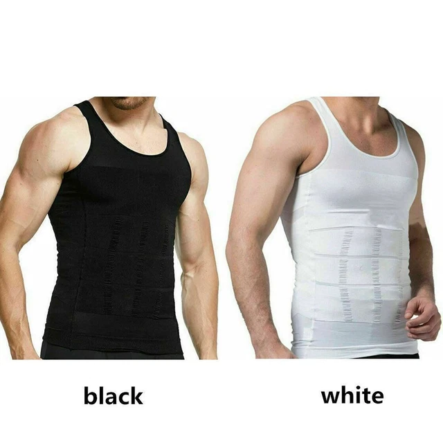 MEN SLIMMING COMPRESSION Vest Shape wear for Men Body Shaper Corsets £7 ...