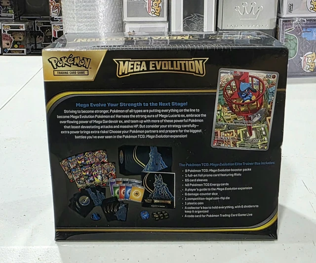 POKÉMON TCG MEGA Evolution Elite Trainer Box Lucario ETB In Hand Ready ...