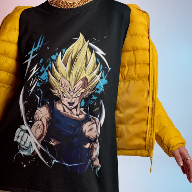 Dragon Ball Z Vegeta T Shirt Son Goku Majin Anime Gohan Trunks Shirt