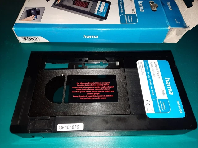 HAMA VHS-C S-VHS-C to VHS Cassette Adapter 6 mm, motorized auto player ...