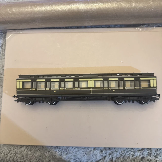 HORNBY R122 GW GWR CHOCOLATE CREAM CLERESTORY COMPOSITE COACH VGC Ref ...