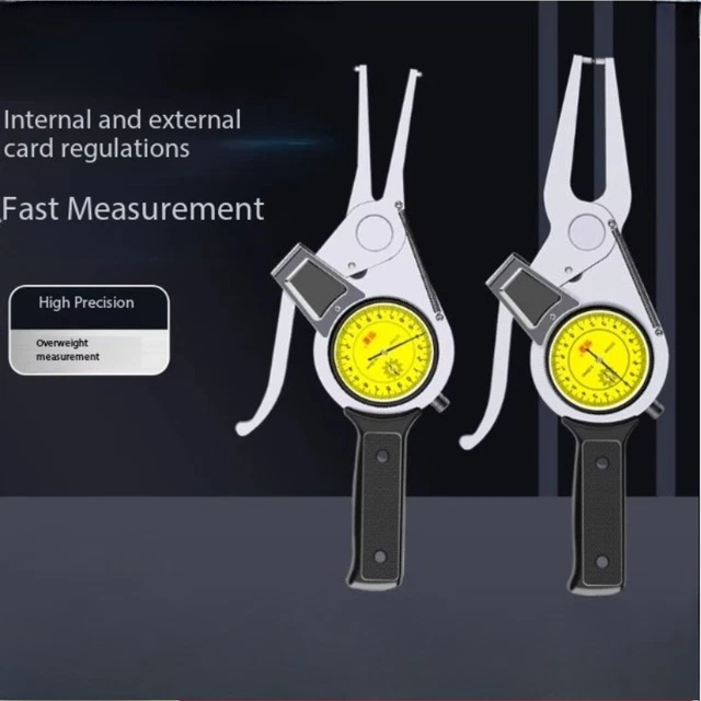 INSIDE OUTSIDE SNAP Gauge 0.01mm Dial Internal Caliper Gauge Measuring ...