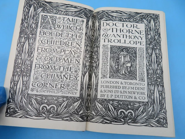 DOCTOR THORNE ANTHONY Trollope Hardback 1930 J.M. Dent And Sons £9.00 ...