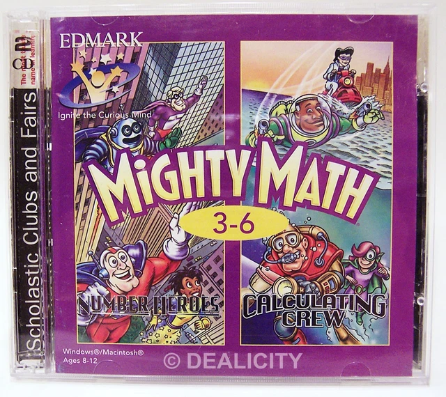 VTG MIGHTY MATH Number Heroes & Calculating Crew Learning Games WIN ...