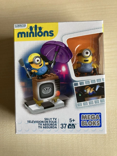 MEGA BLOKS MINIONS Silly Tv Construction Toy Set Brand New Sealed 2015 ...