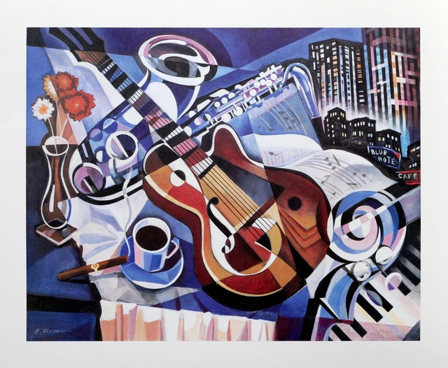 ERIK FREYMAN, BLUE Note, Affiche, Signée Dans La Plaque EUR 156,64 ...
