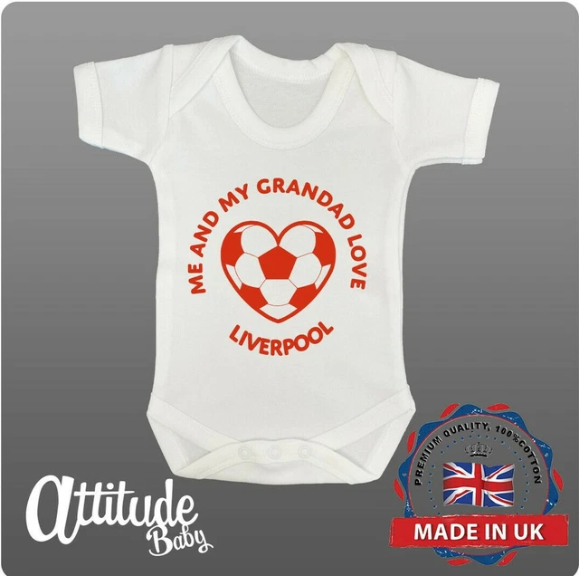 LIVERPOOL BABY GROWS-PRINTED-ME And My Grandad Love Liverpool-Baby ...