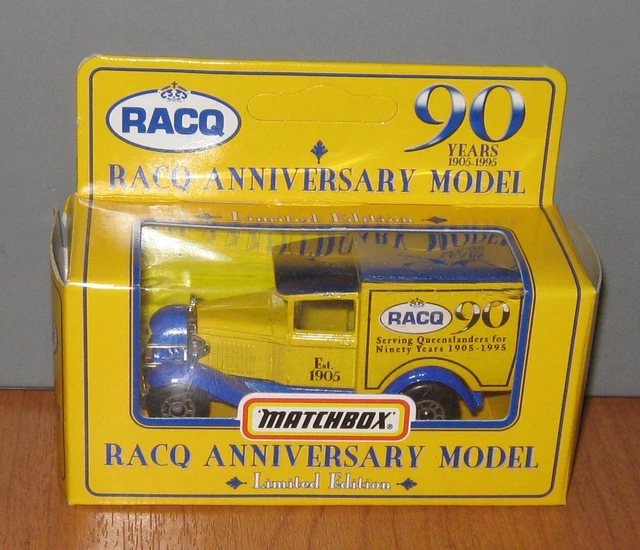 MATCHBOX SUPERFAST MB38 Model A Ford Van RACQ 90 Years Anniversary ...