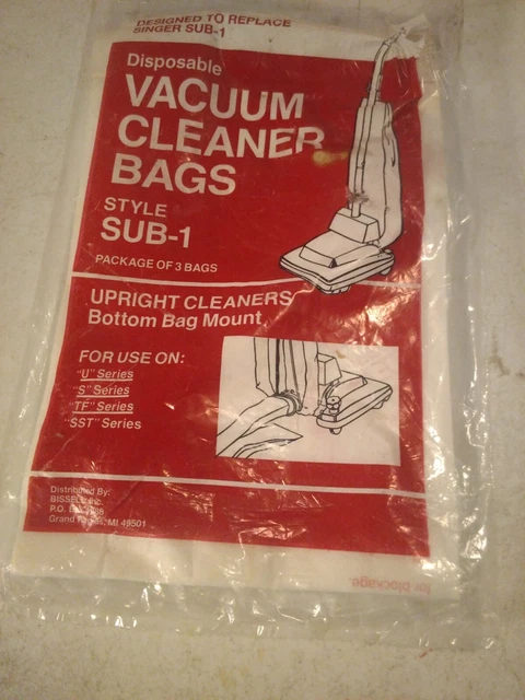 SINGER 32025, SUB-1 Upright Vacuum Cleaner Paper Bag Open Package of 1 ...