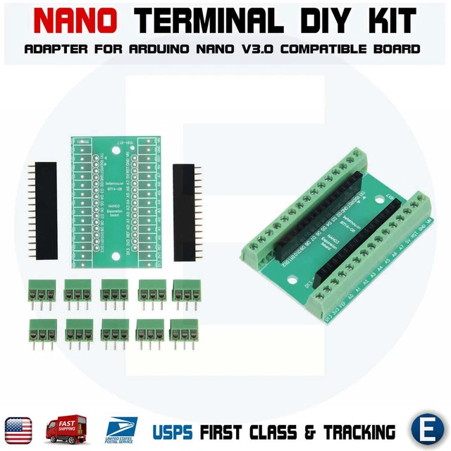 TERMINAL ADAPTER EXPANSION Board for Arduino Nano V3.0 DIY KIT ...