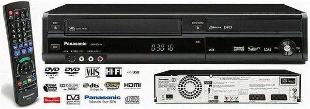 PANASONIC DMR-EZ49V DVD VCR multi-region Video Recorder 24 Months ...
