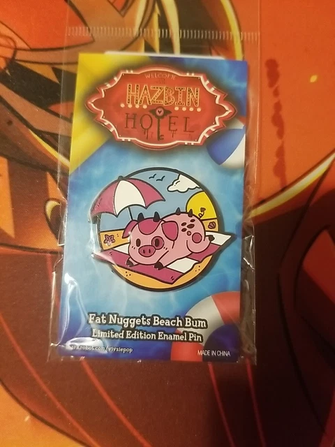HAZBIN HOTEL FAT Nuggets Beach Bum Limited Edition Enamel Pin £32.62 ...