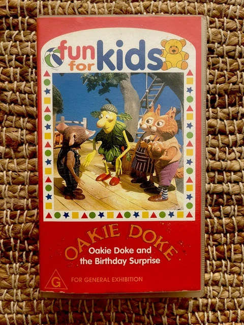 Oakie Doke And The Birthday Surprise Vhs Pal Video Vhs A Rare Find