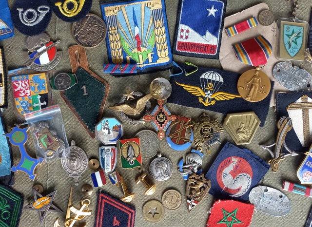 INSIGNES VICHY Ponchardier Brevet Pilote Cef Italie Algerie Losange 45 ...