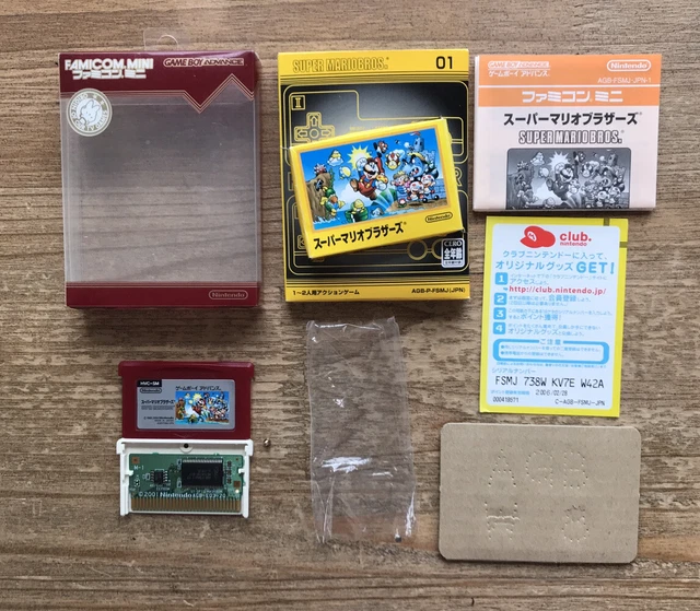 SUPER MARIO BROS Famicom Mini Nintendo Gameboy Advance Game Boxed ...