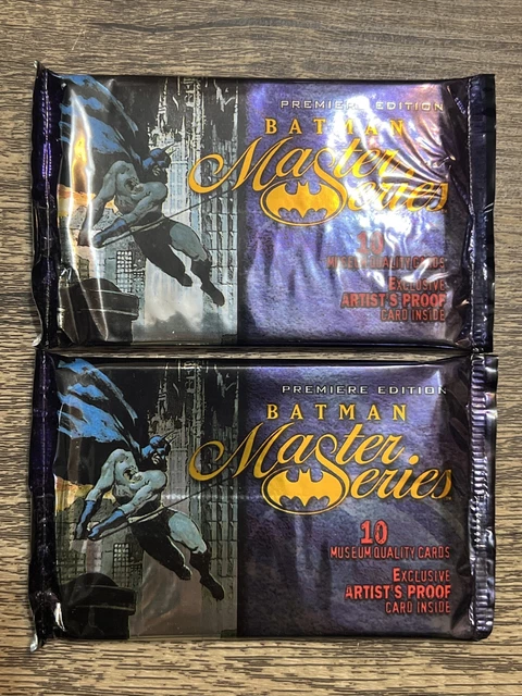 VINTAGE 1996 BATMAN MASTER SERIES TRADING CARDS DC SKYBOX 2 PACKS ...