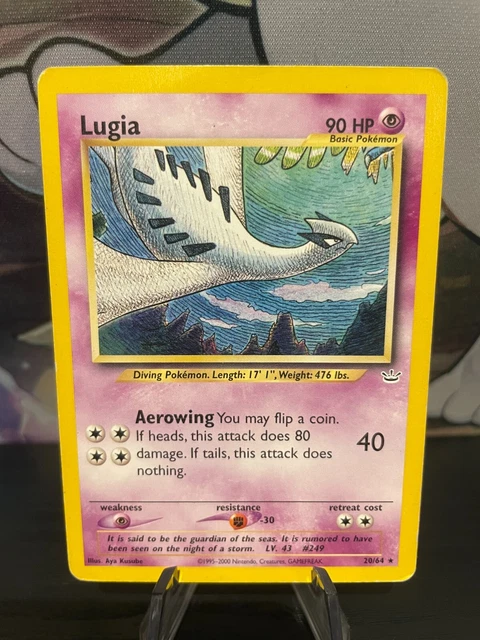 2000 POKEMON NEO Revelation Lugia #20/64 HP/Heavily Played $14.99 ...